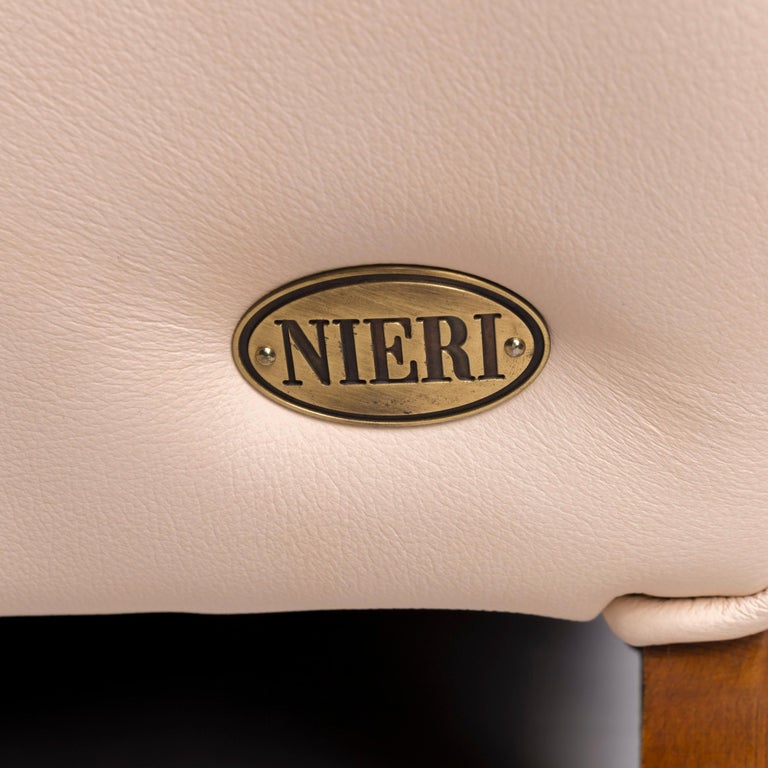 Nieri Leather Sofa Cream Three-Seat For Sale at 1stDibs | nieri sofa ...