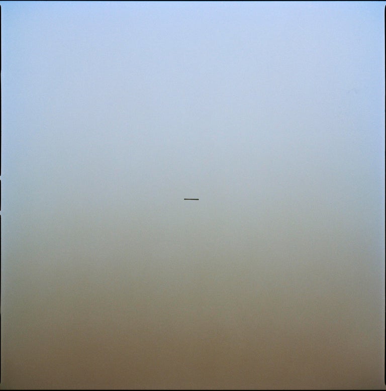 Nigel Parry - Lake IV - beige and blue colors in the artwork For Sale ...