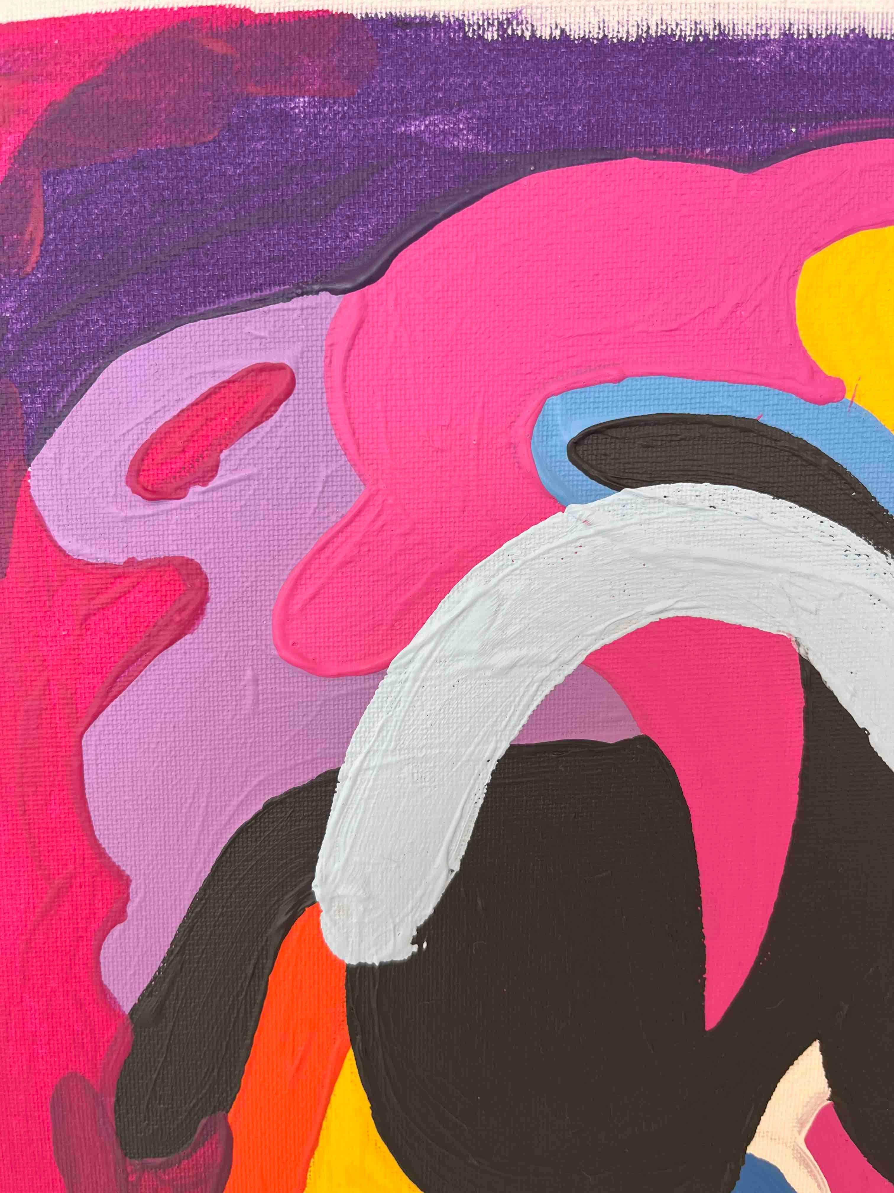 Nigel Sense - Fried rice man - acrylic painting For Sale at 1stDibs