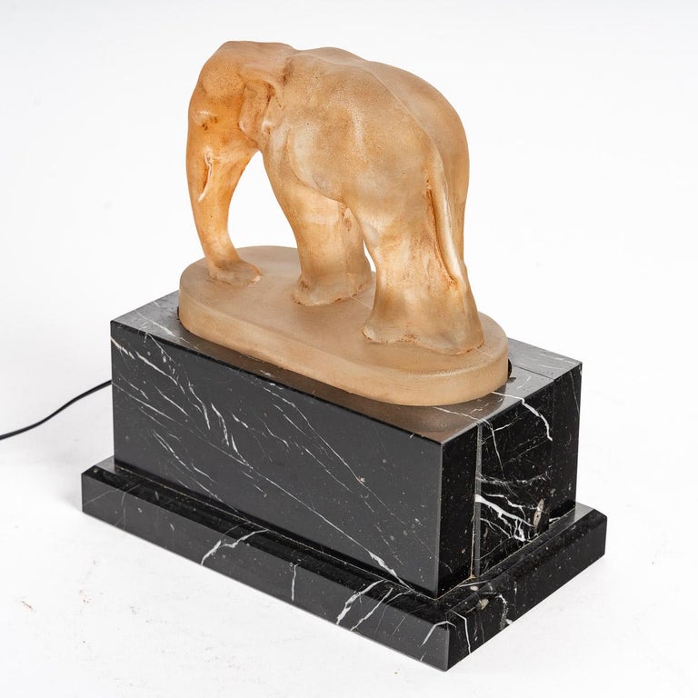 Night Light, Table Lamp, Elephant, Art Deco For Sale at 1stDibs