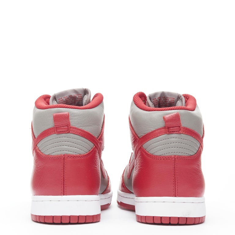 NIKE Dunk High UNLV soft grey university red high top dunk sneaker US8 ...