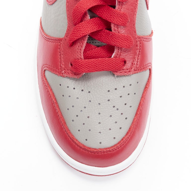NIKE Dunk High UNLV soft grey university red high top dunk sneaker US8 ...