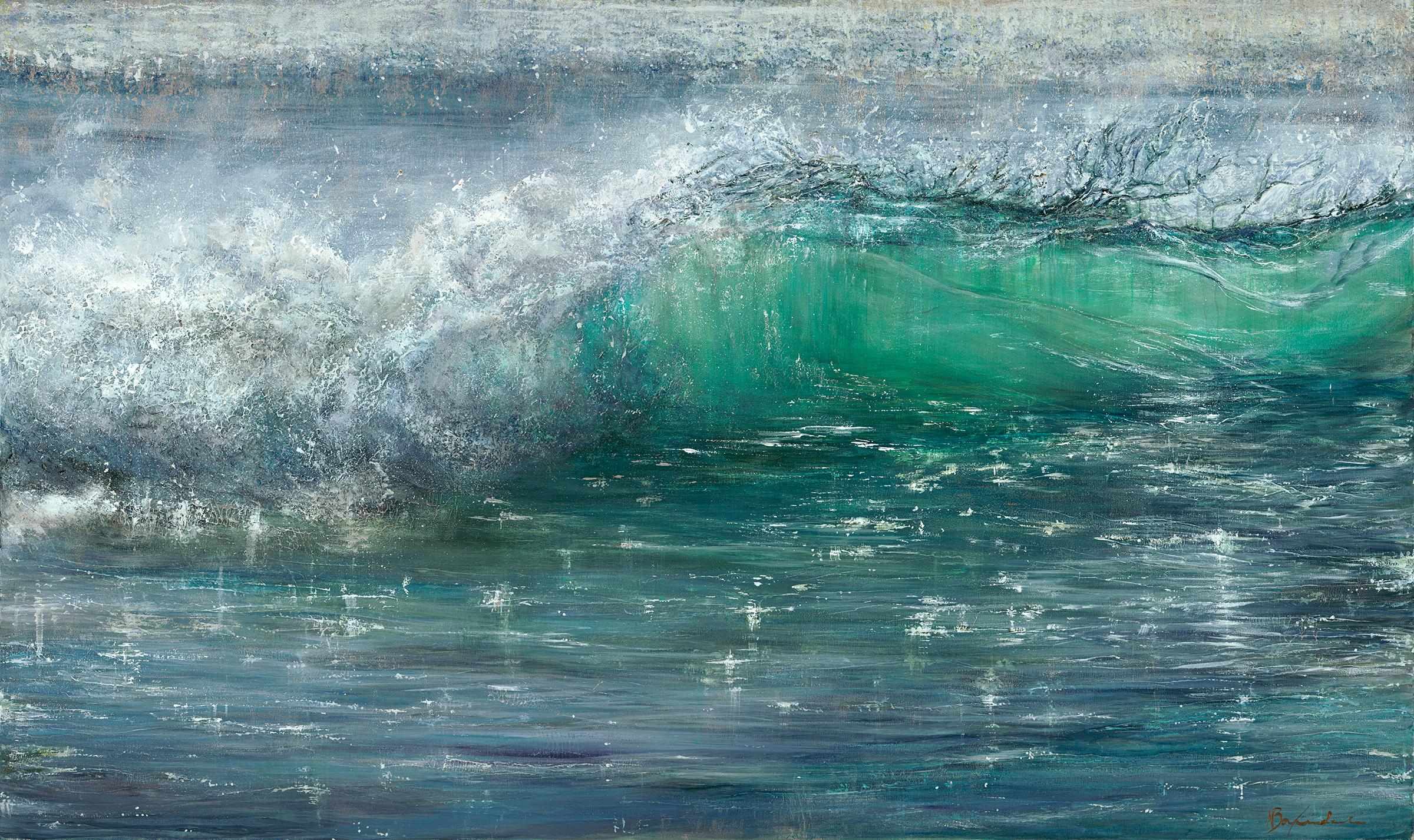 Nikki Baxendale - Brilliance - seascape modern artwork oil painting ...