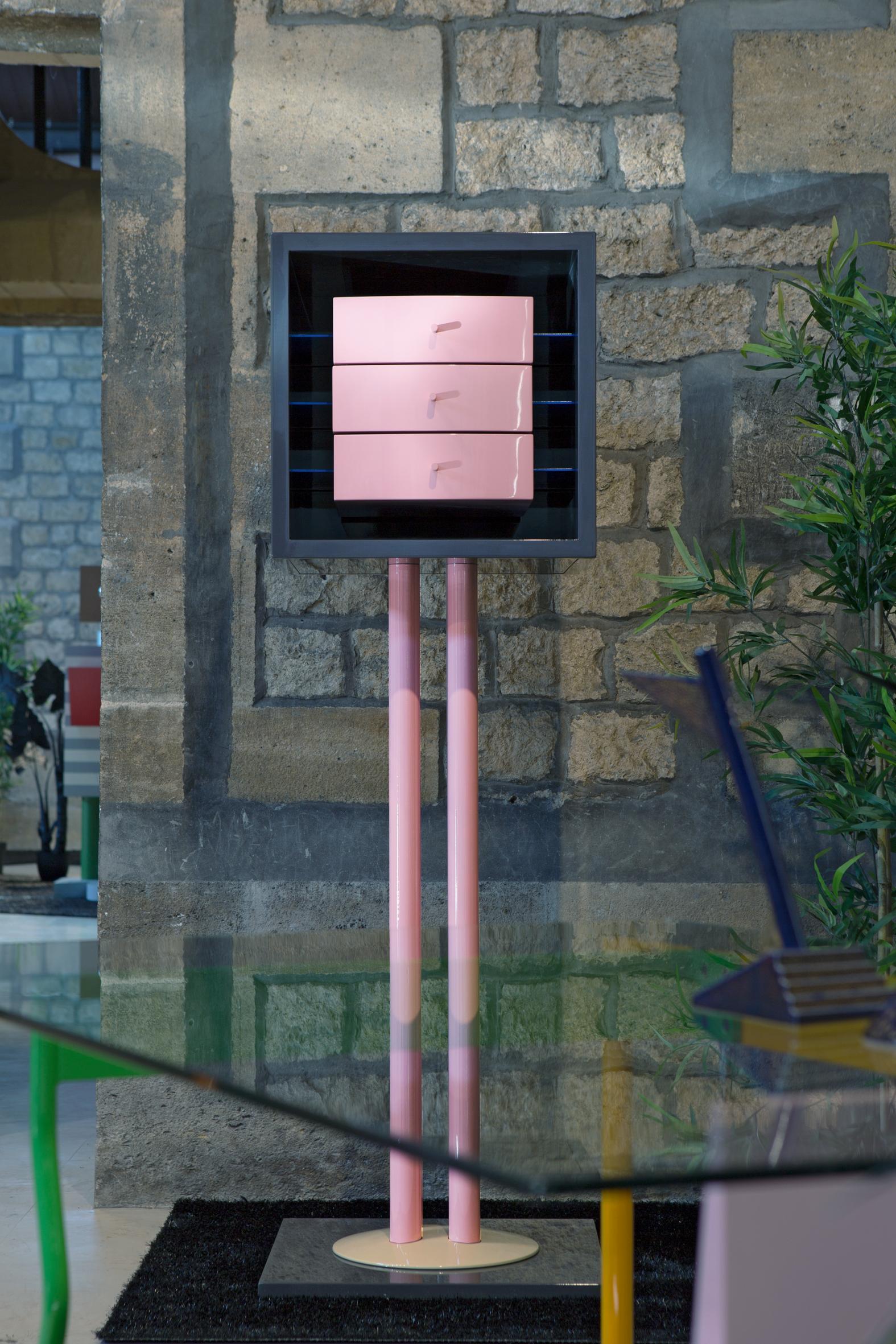 Nikko Drawers in Metal and Wood by Shiro Kuramata for Memphis Milano ...