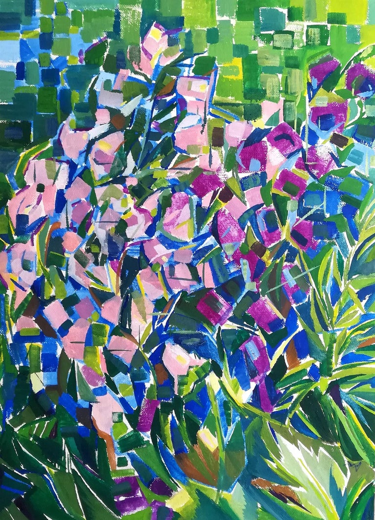 Nikol Klampert - Flower Bells - 21st Century Contemporary Pointillism ...