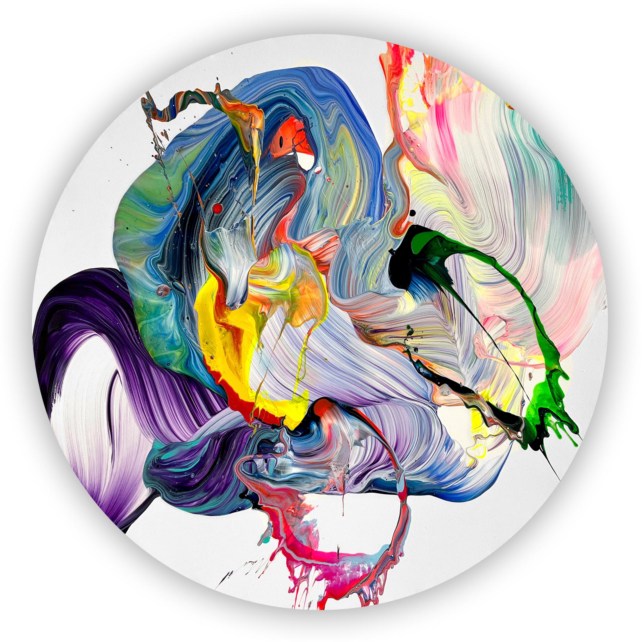 Nikolaos Schizas - Chasing colors (Abstract Painting) For Sale at ...