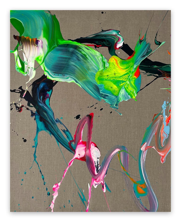 Nikolaos Schizas - Embrace it (Abstract painting) For Sale at 1stDibs