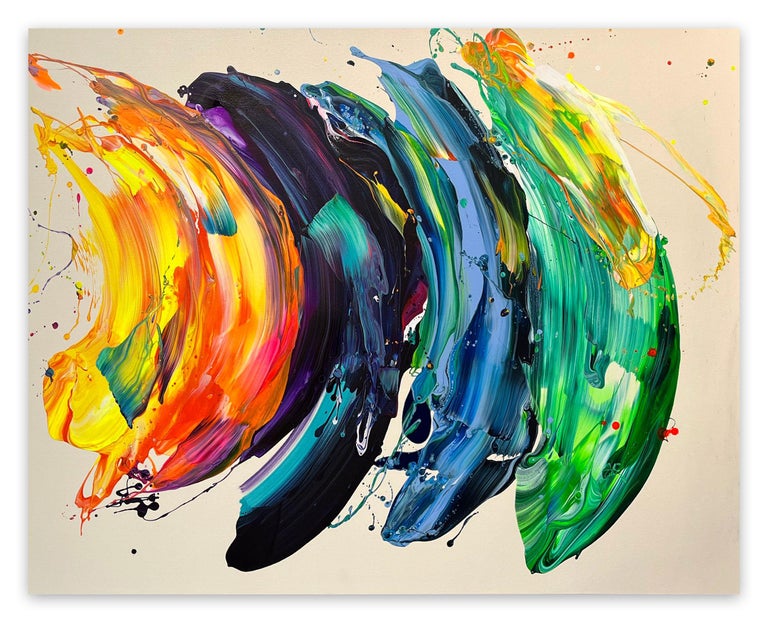 Nikolaos Schizas - Future sounds (Abstract painting) For Sale at 1stDibs