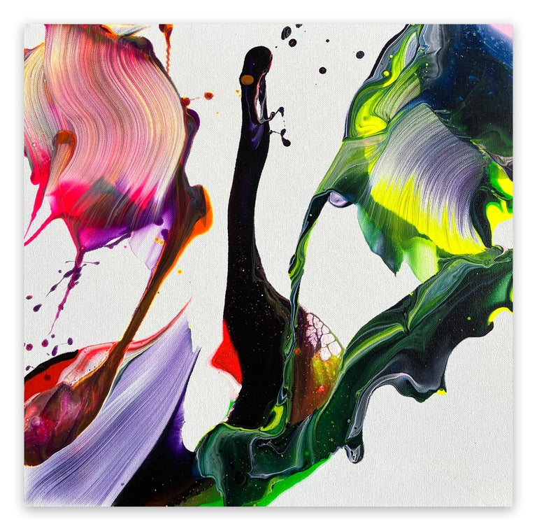 Nikolaos Schizas - Guardian Angel (Abstract painting) at 1stDibs