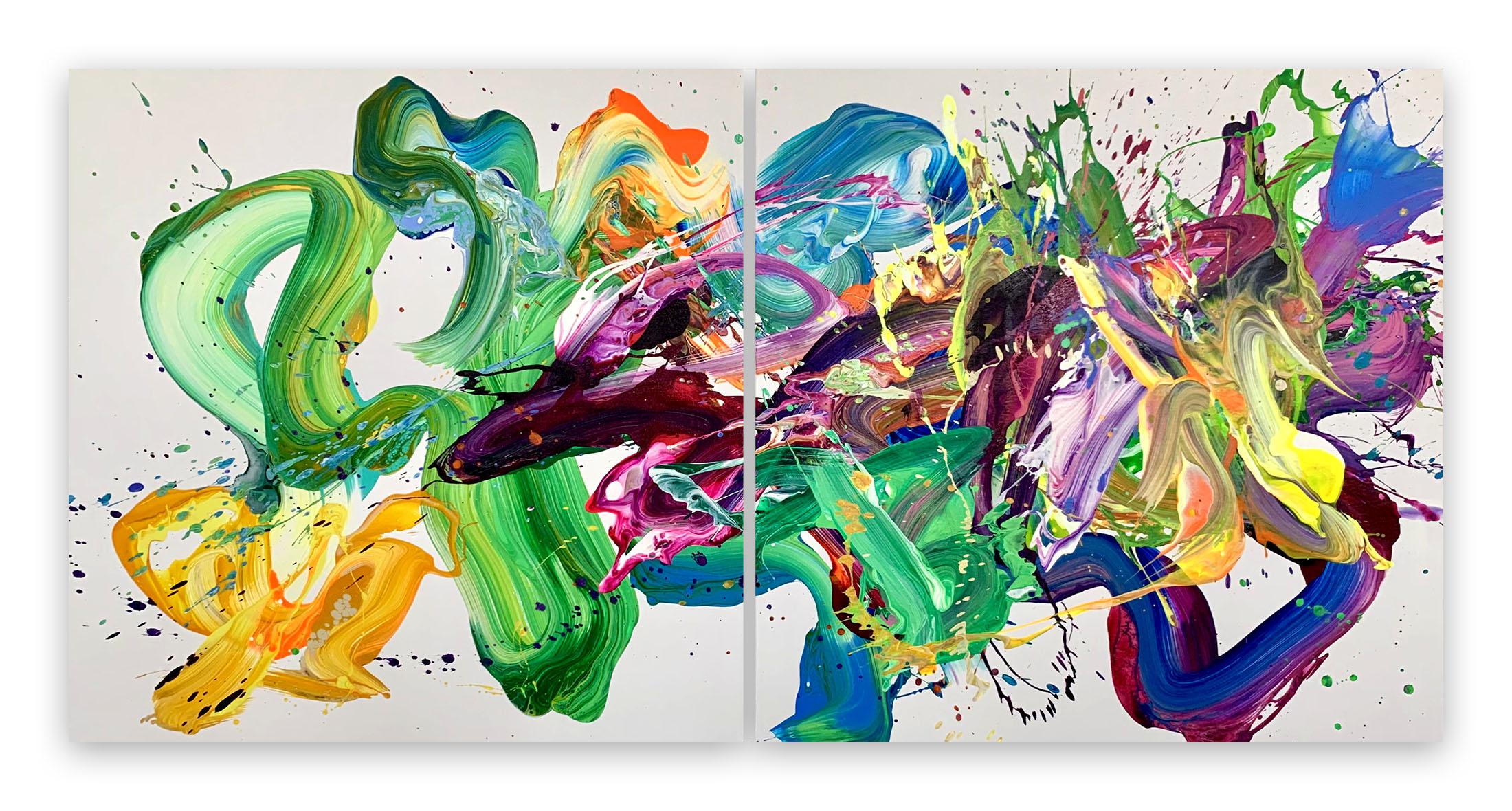 Nikolaos Schizas - That’s enough! (Abstract painting) For Sale at 1stDibs