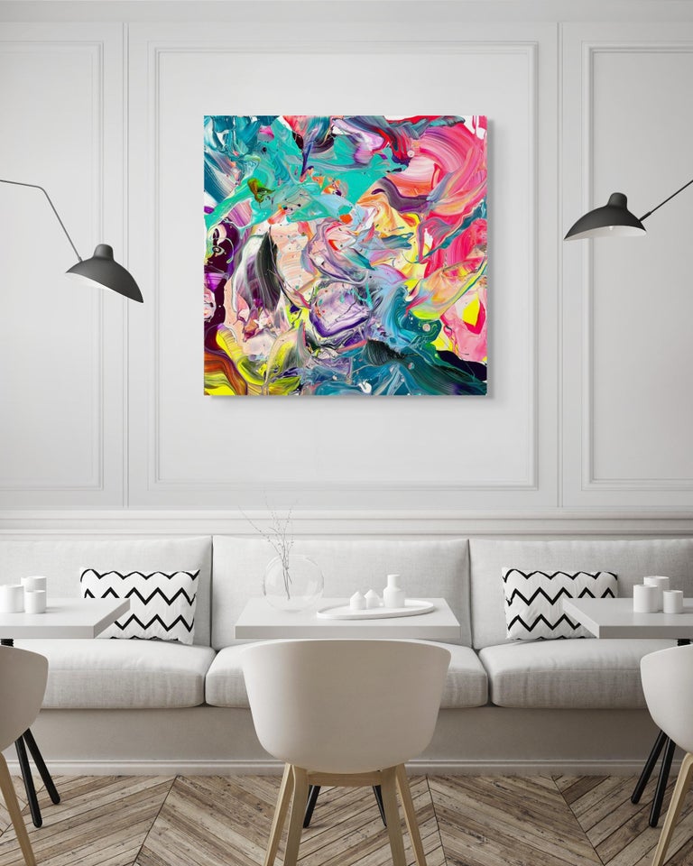 Nikolaos Schizas - Morning formations (Abstract painting) For Sale at ...