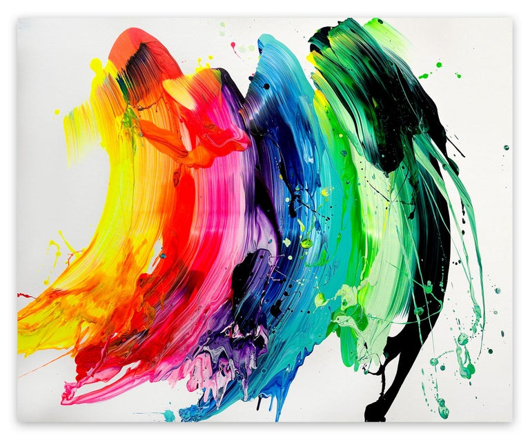 Nikolaos Schizas - Rainbow (Abstract painting) at 1stDibs