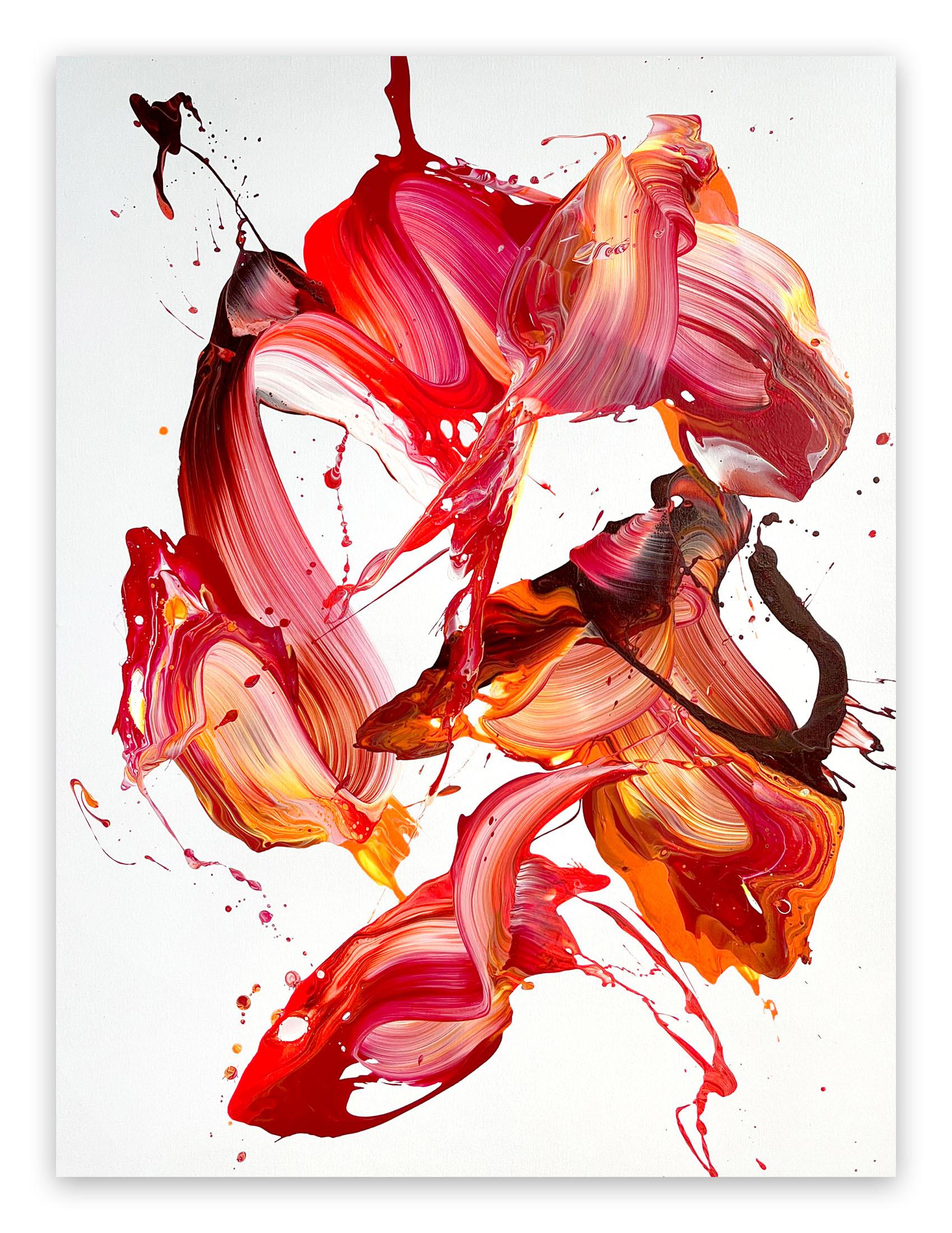 Nikolaos Schizas - Sunset in Amorgos (Abstract painting) For Sale at ...