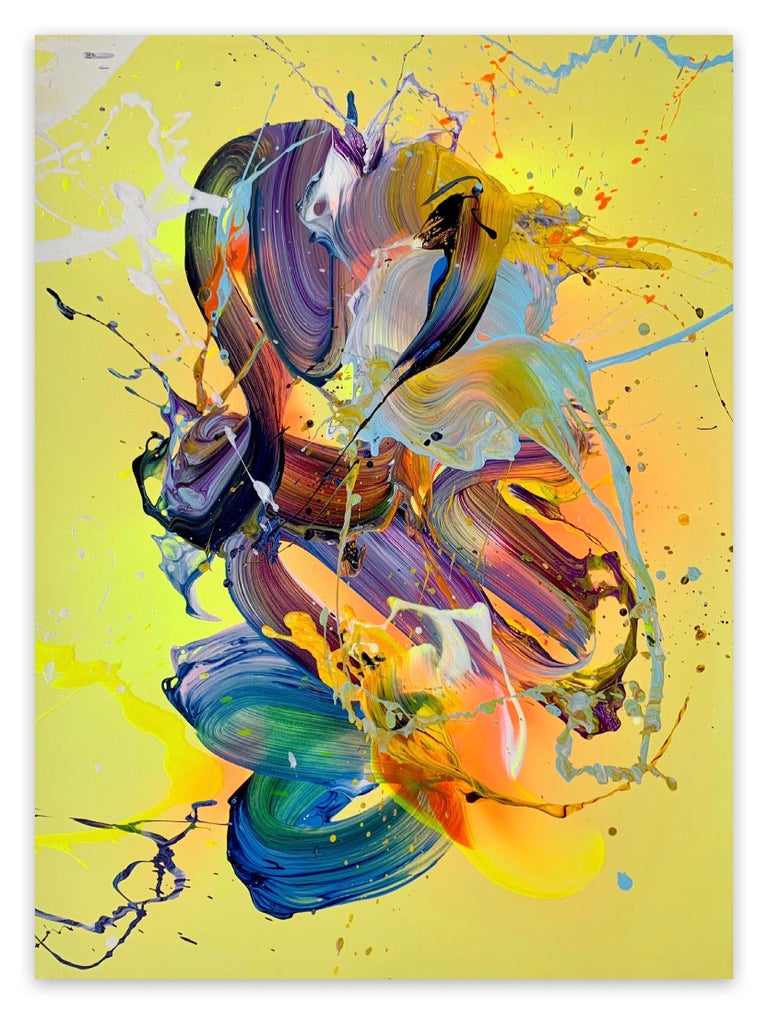 Nikolaos Schizas - Un dia feliz (Abstract painting) For Sale at 1stDibs