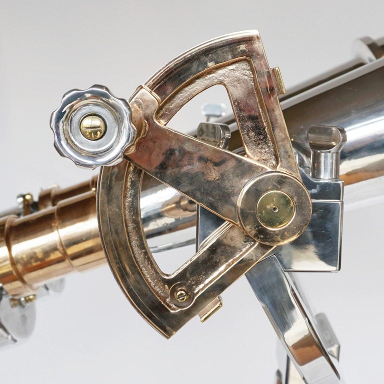 Nikon 20x120 WW11 Naval Binoculars Chromed Metal and Brass at 1stDibs