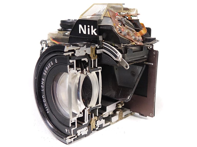 Nikon EM Factory Cut-Away, Camera Store Display For Sale at 1stDibs