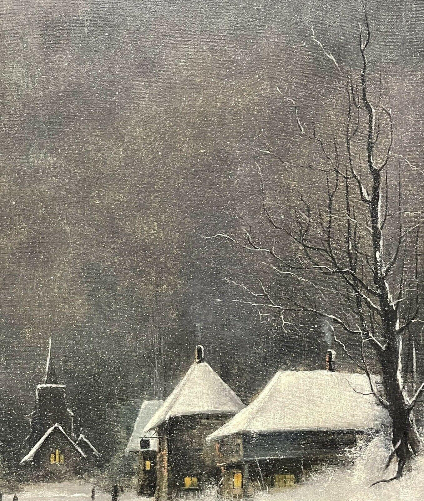 Nils Hans Christiansen - SIGNED ORIGINAL OIL PAINTING - FIGURES WALKING ...