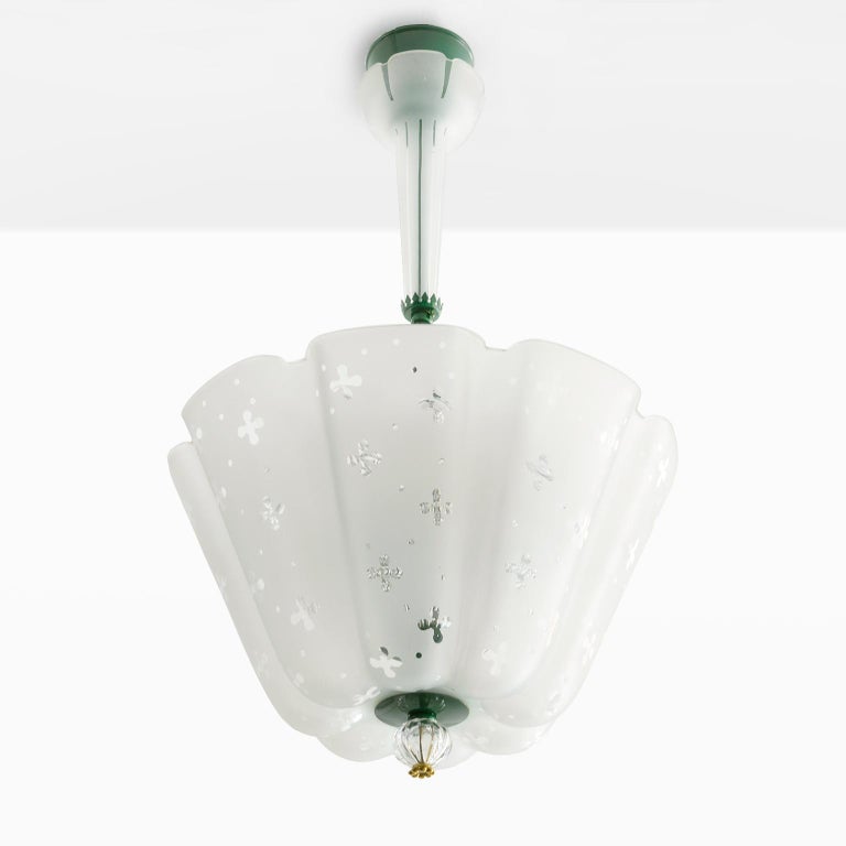 Nils Landberg Designed Chandelier for Orrefors, Sweden, circa 1940s For ...