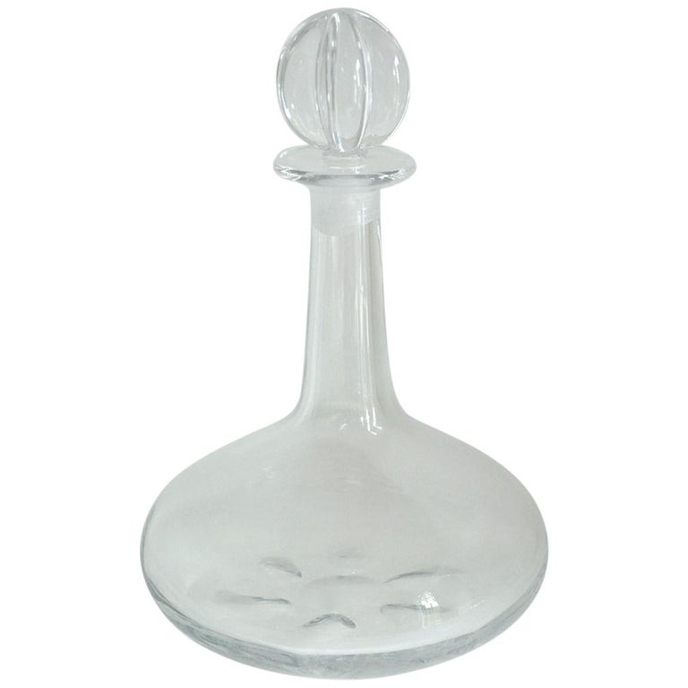 Nils Landberg for Orrefors Crystal Ship Decanter 4200-731 For Sale at ...