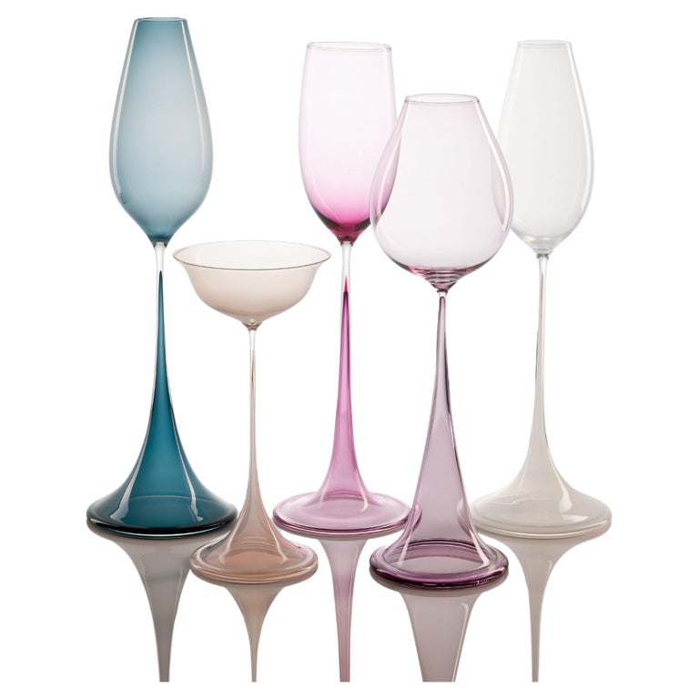 Nils Landberg ''Tulpan'' Tulip Vases for Orrefors Sweden, Expo 1957 ...