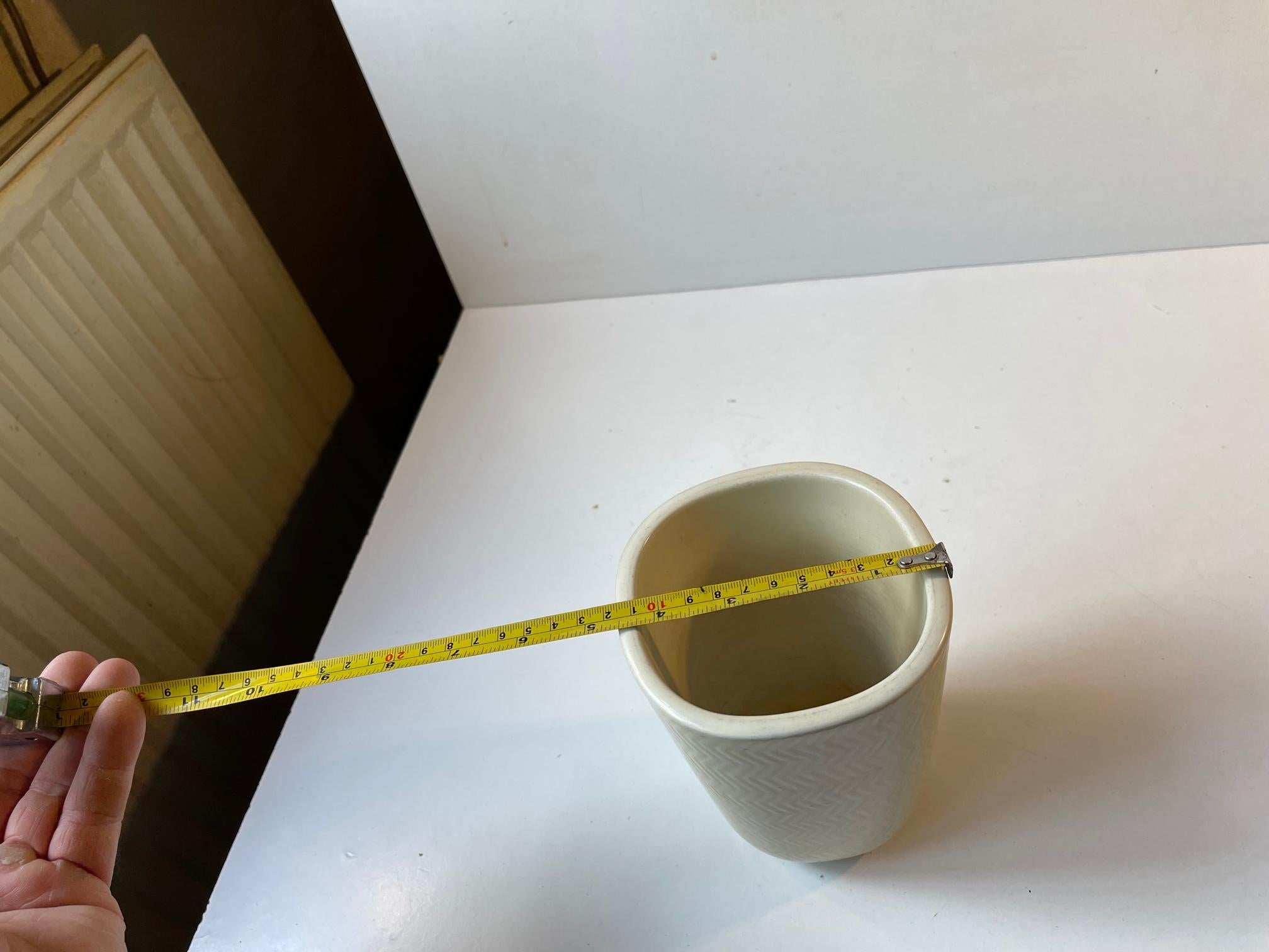Nils Thorsson Pale Yellow Marselis Vase for Aluminia, 1950s For Sale at ...