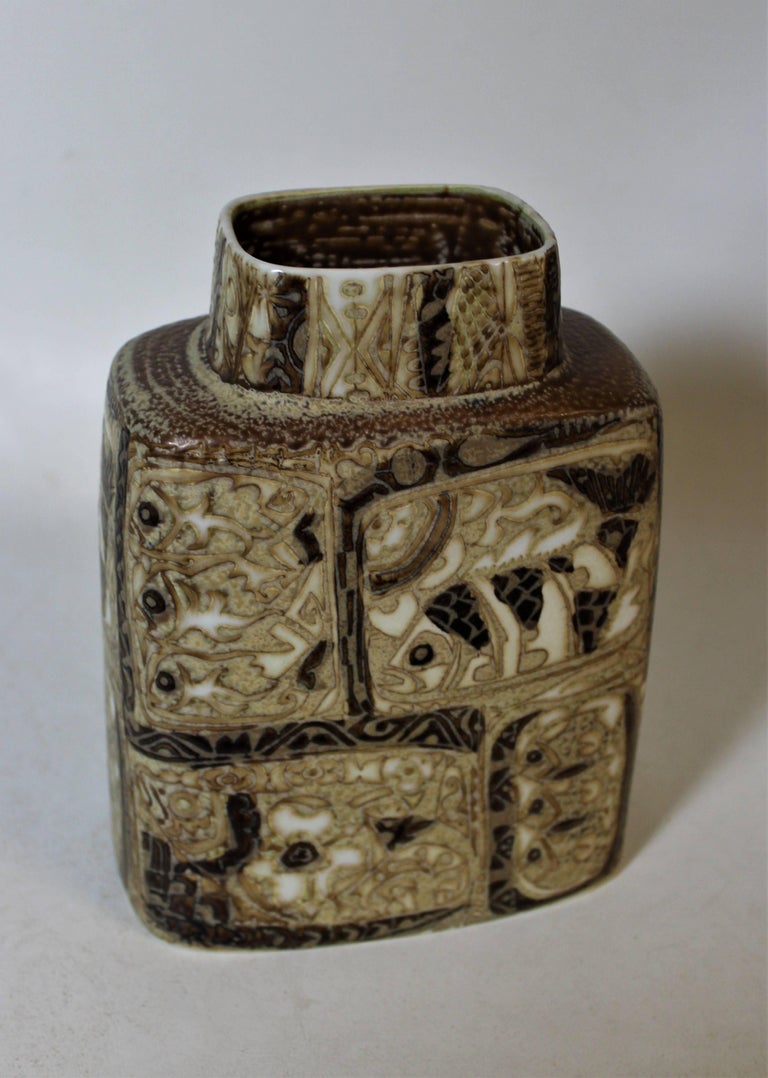 Nils Thorsson Pottery Vase for Royal Copenhagen, BACA Fajance Series ...
