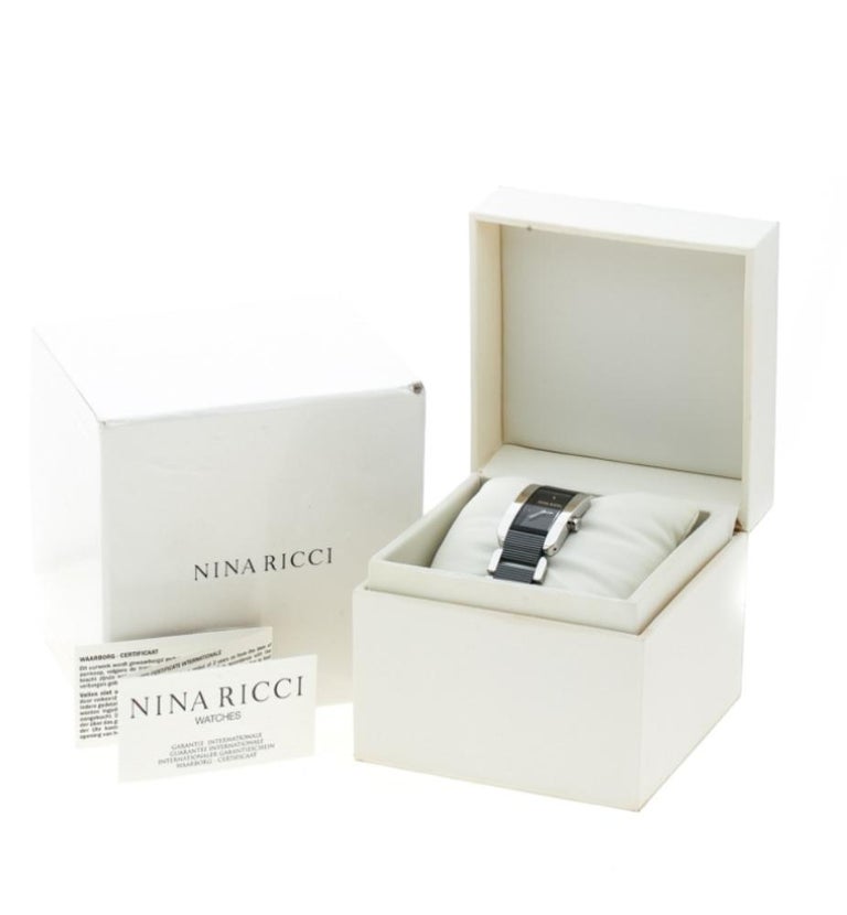 Nina Ricci Black Stainless Steel Ceramic NO62002SM Women''s Wristwatch ...