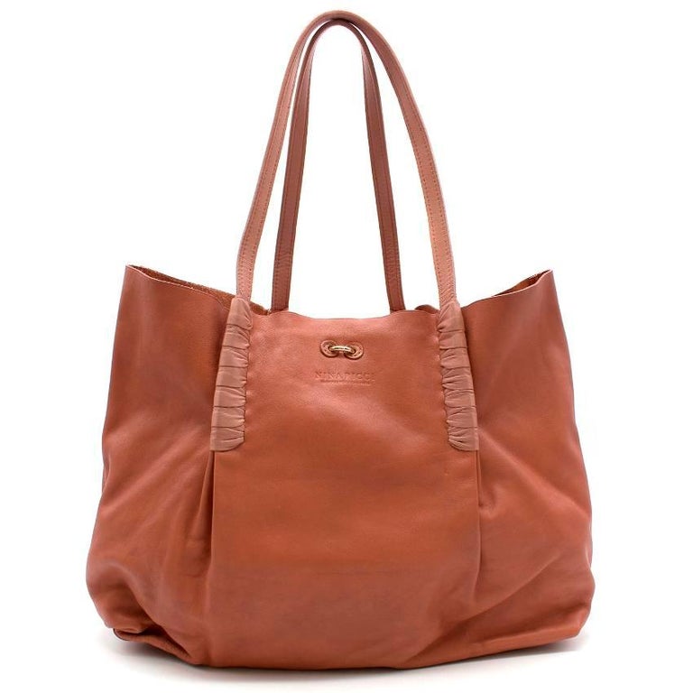 Nina Ricci Pink Leather Tote Bag at 1stDibs