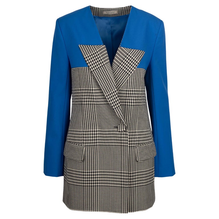 Nina Ricci Prince of Wales Check Blazer - '20s For Sale at 1stDibs