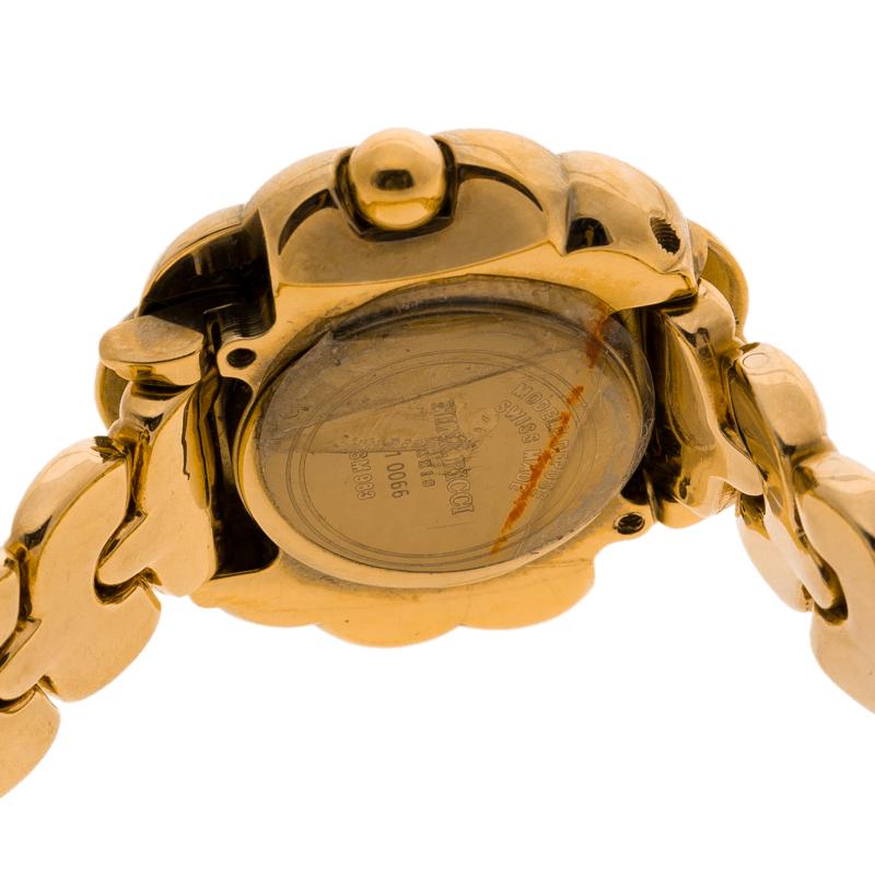 Nina Ricci Red Gold Tone SM 983 Women's Wristwatch 25 MM For Sale at ...