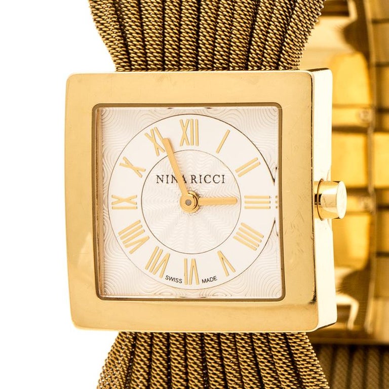 Nina Ricci Silver Gold Plated Stainless Women's N019.42 Women’s ...