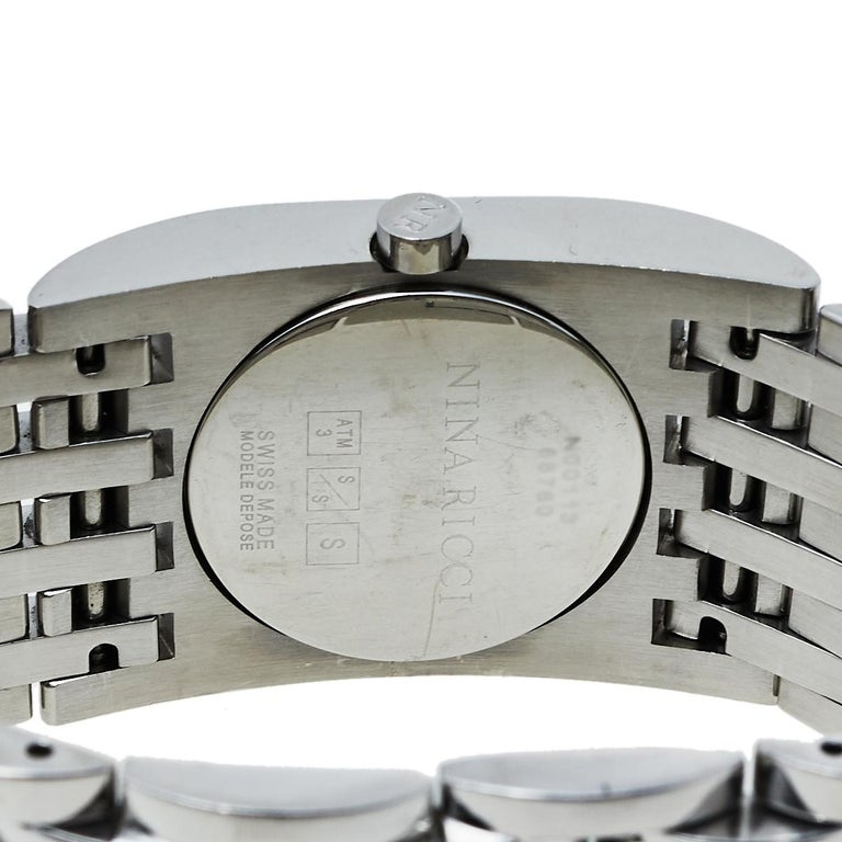 Nina Ricci Silver Stainless Steel N00113 Women's Wristwatch 25 mm at ...