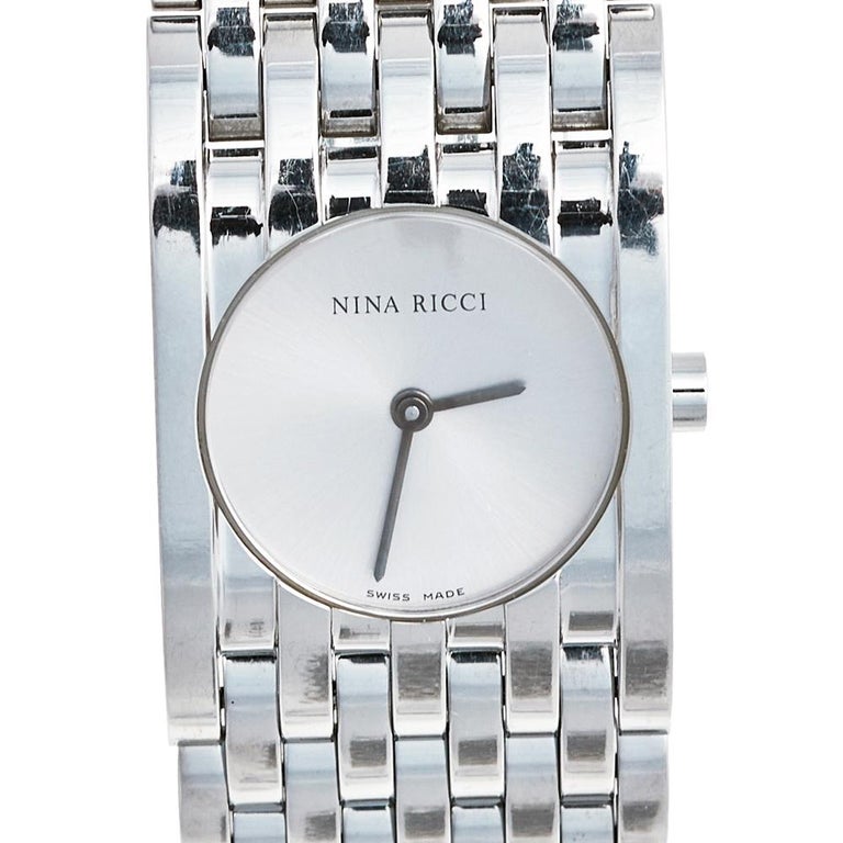 Nina Ricci Silver Stainless Steel N00113 Women's Wristwatch 25 mm at ...