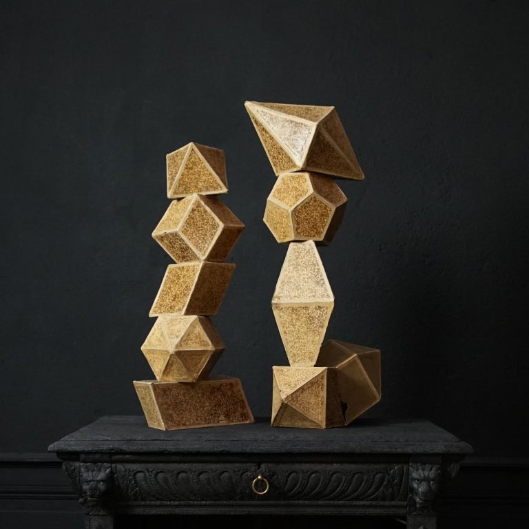 Nine 1920s Geometric Cardboard Science Crystals School Teaching ...