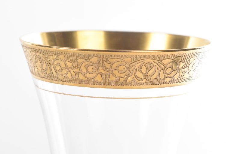 Nine Elegant Gold Trimmed Vintage Goblets, Tall, circa 1960 at 1stDibs ...