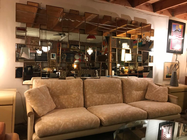 Nine Feet Long Wall Mirror by Maison Jansen at 1stDibs | long wall mirrors