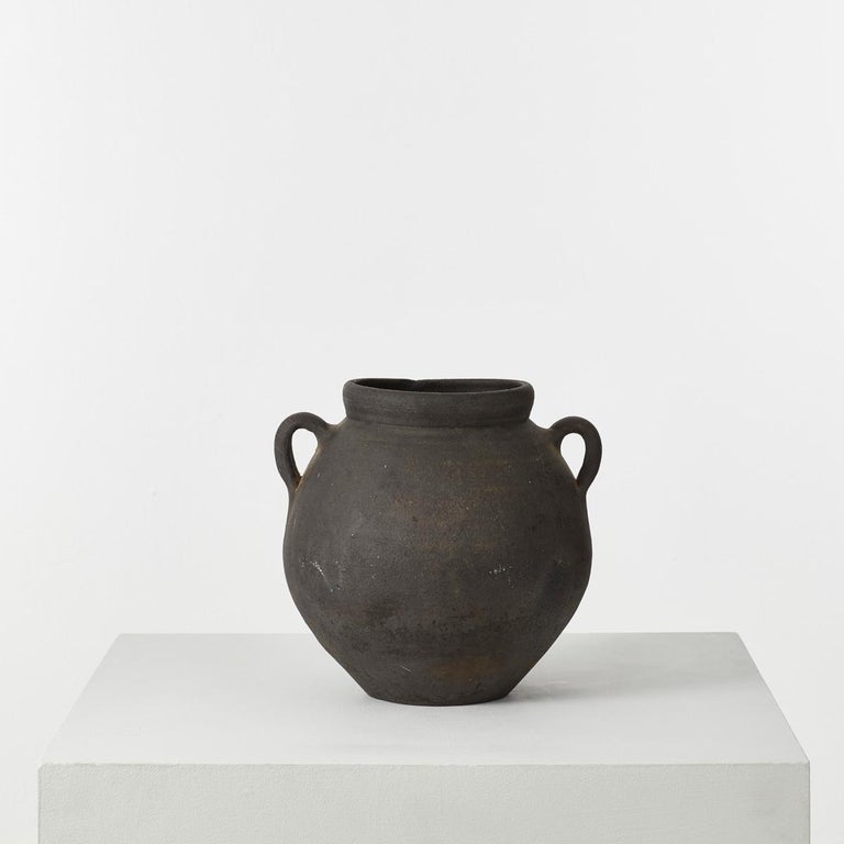 Nineteenth-Century Antique Black Terracotta Cosi Pot from Catalonia For ...