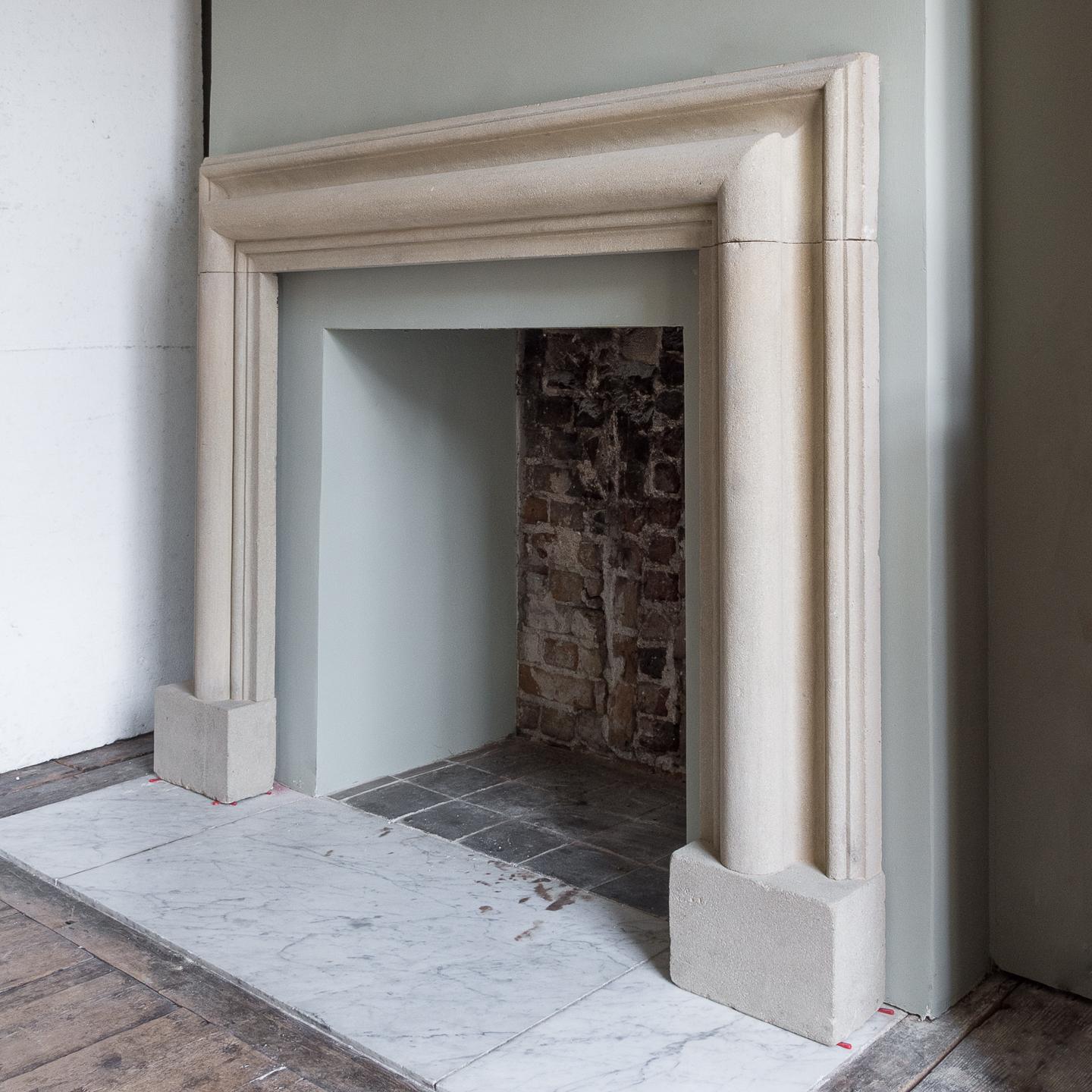 Nineteenth Century Bathstone Bolection Fireplace at 1stDibs