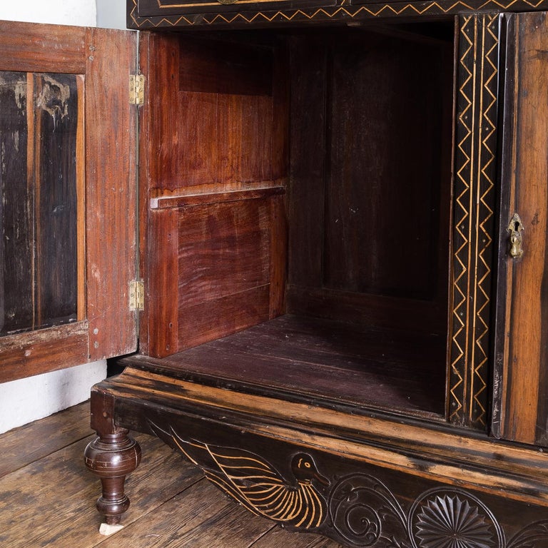 19th Century Ceylonese Calamander Cabinet at 1stDibs
