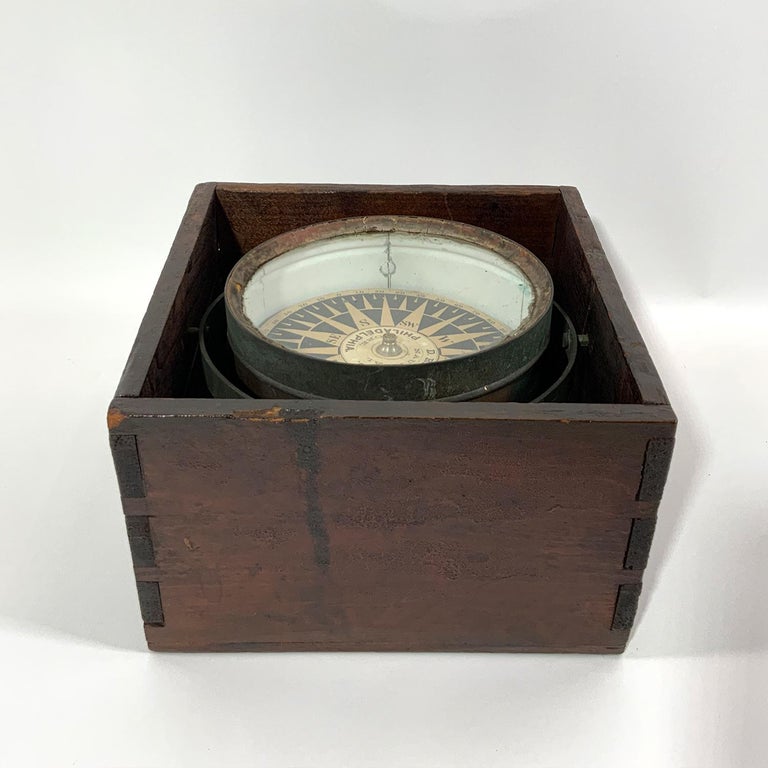 Nineteenth Century Philadelphia Ship Compass at 1stDibs