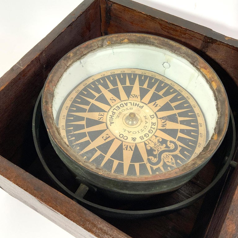 Nineteenth Century Philadelphia Ship Compass at 1stDibs