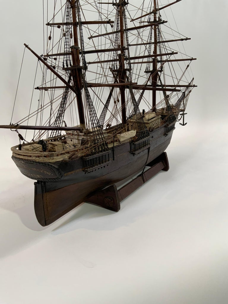 Nineteenth Century Ship Model in Original Paint For Sale at 1stDibs