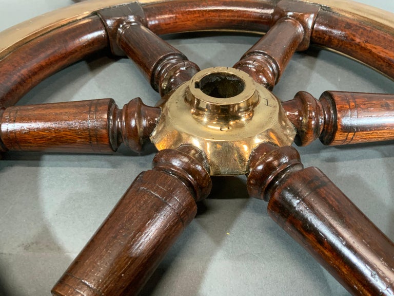 Nineteenth Century Small Ship's Wheel For Sale at 1stDibs