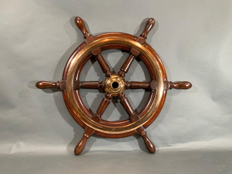Nineteenth Century Small Ship's Wheel For Sale at 1stDibs