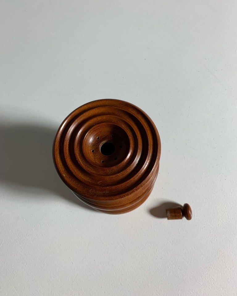 Nissen Denmark Pepper Mill Teak Integrated Salt Shaker Mid Century ...