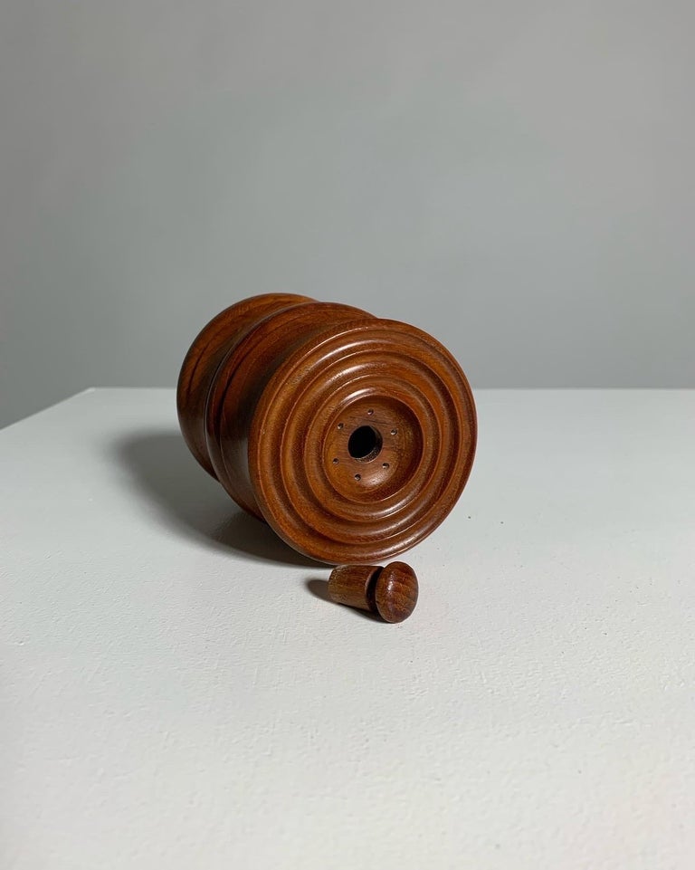 Nissen Denmark Pepper Mill Teak Integrated Salt Shaker Mid Century ...