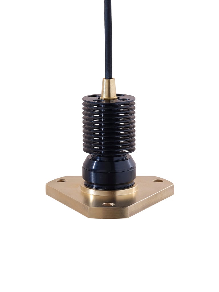 NITA Contemporary Satin Brass Pendant Spot Light For Sale at 1stDibs