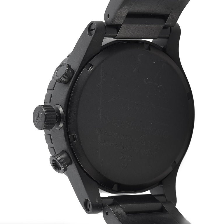 Nixon 51-30 Chrono All Black Watch A083-3086-00 at 1stDibs
