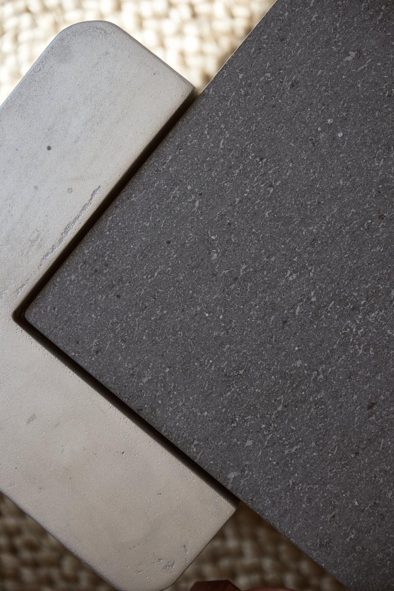 Nº 202 Sand-Cast Aluminum + Volcanic Stone Low Table by Amee Allsop ...