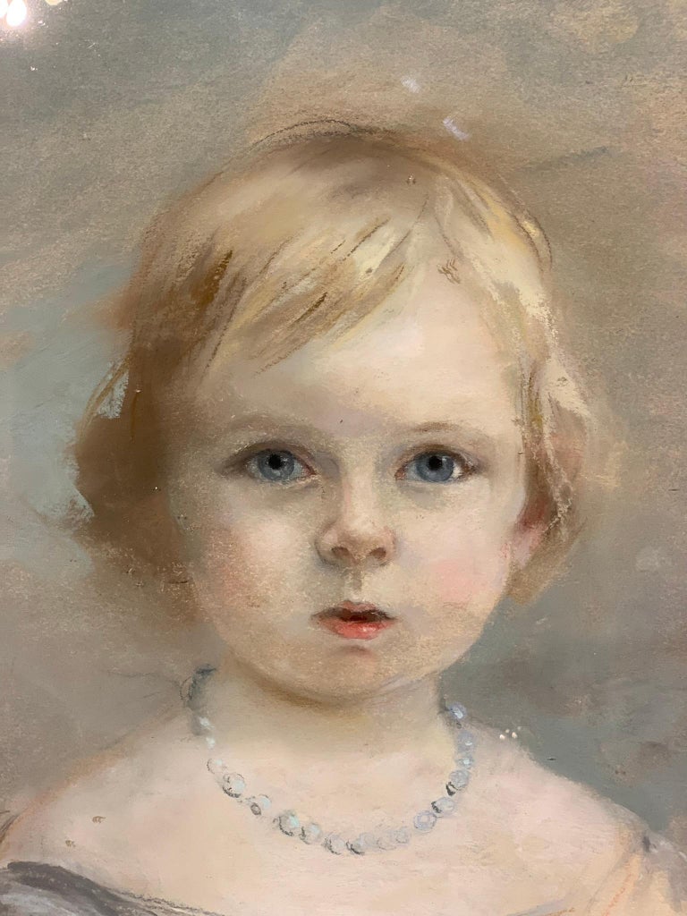 'Noble Girl', Maria Teresa Mazzei Fabbricotti, Pastel on Cardboard For ...